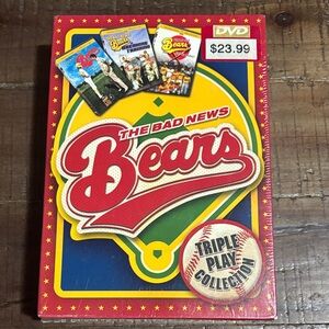 Media | The Bad News Bears Triple Play Collection Dvd Set New Sealed ...